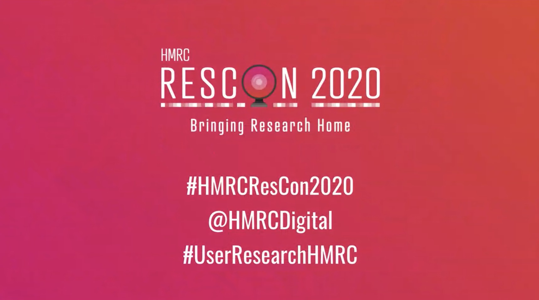 Rescon 3.0: user research conference – Life at HMRC